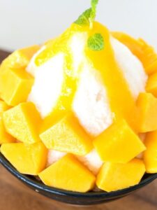 Mango Bingsu Recipe (Mango Shaved Ice) - Bite N Sip